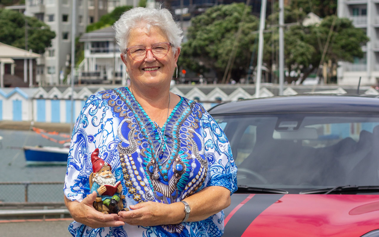 Judy Rice and her Swift Sport